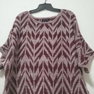 Relativity | Sweaters | Relativity Chevron Design Fringe Sweater | Poshmark